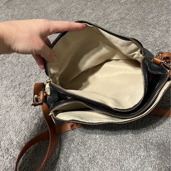 Valentina | Bags | Valentina Leather Triple Entry Crossbody Bag Italy ...